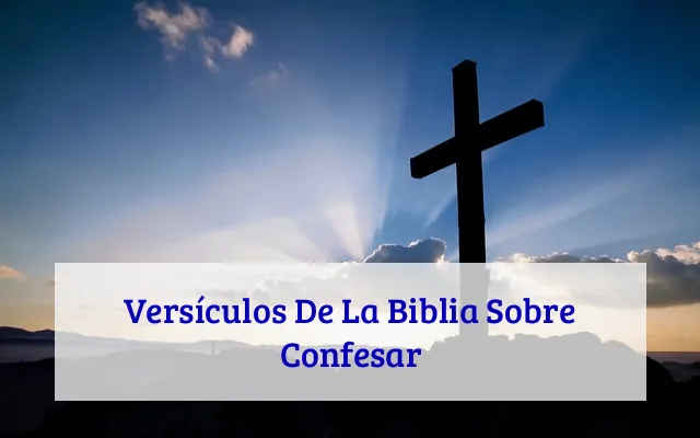 88+ Versículos De La Biblia Sobre Confesar